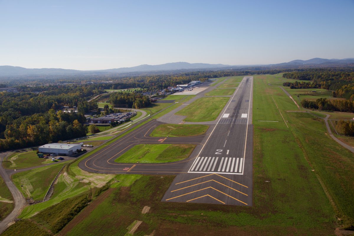 New Runway Photo - Charlottesville Albemarle Airport